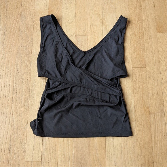 ZYIA | Tops | Zyia Active Black Open Back Ribbed Tank Size Xl | Poshmark